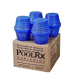 Pool RX 101003 Swimming Pool Algaecide, 4 Pack, Blue