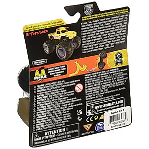 Monster Jam 2021 Spin Master 1:64 Diecast Monster Truck with Wheelie Bar: Arena Favorites El Toro Loco Yellow