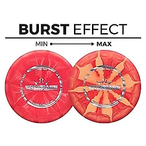 Dynamic Discs Prime Burst Deputy Disc Golf Putter, PDGA Approved, Men and Women Frisbee Golf Putter, 170g Plus Understable Putt, Easy to Throw, Stamp Color & Burst Pattern Will Vary, Gray