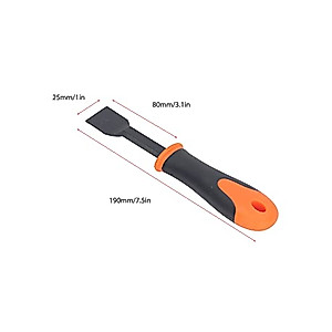 Tyenaza Cleaning Scraper, 25mm Large Head Comfortable Handle Glue Removal Oil Cleaning Shovel, for Household Floor Car
