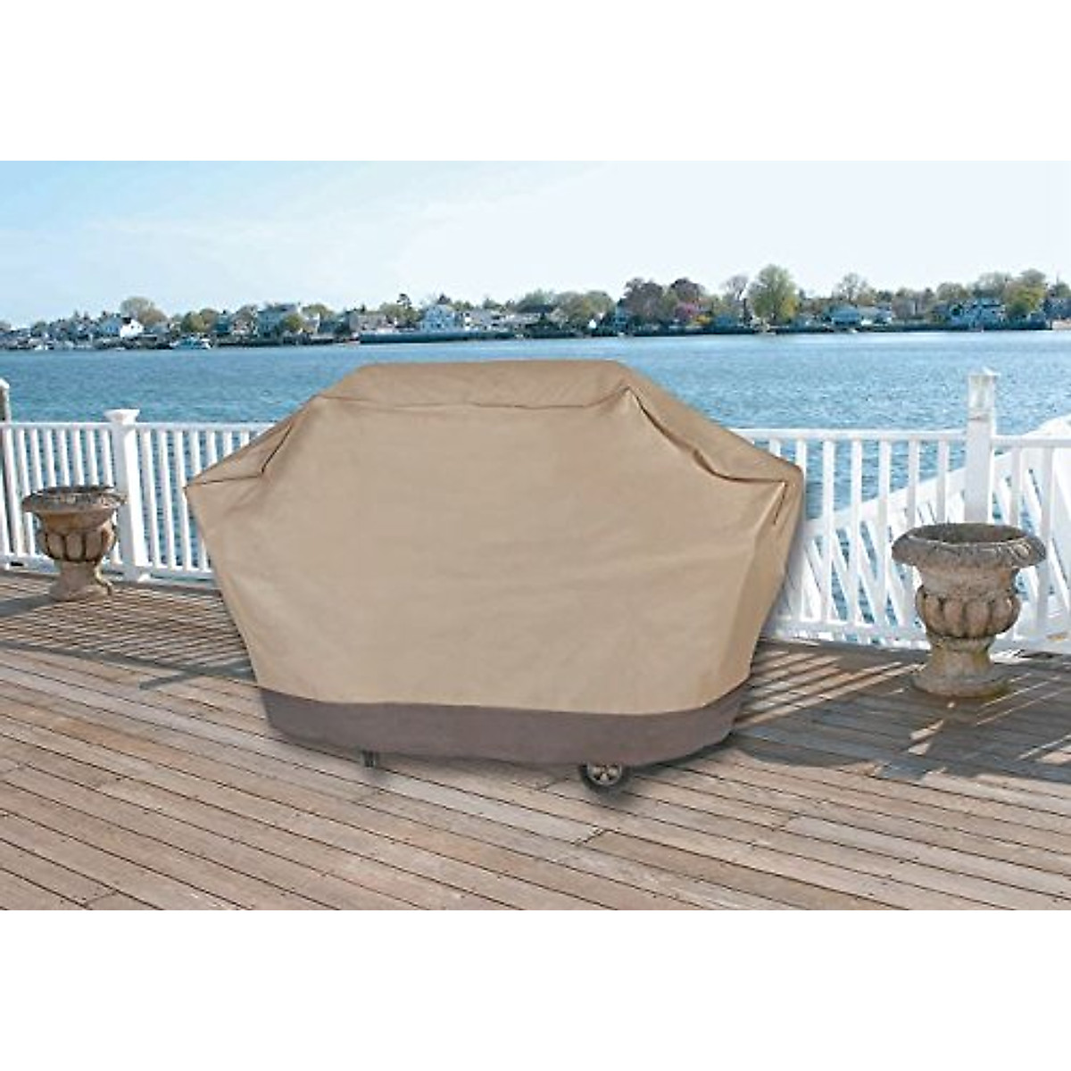 Dobar Heavy Duty Waterproof Vinyl Grill Cover - 59 Inch Medium