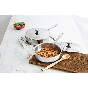 Le Creuset Tri-Ply Stainless Steel Saute Pan, 3 qt.