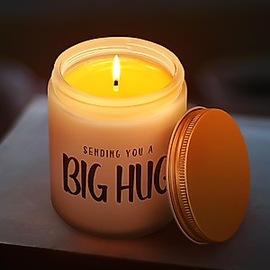 Sympathy Gifts for Loss of Loved One, Thinking of You Gifts for Women Men, Miscarriage Get Well Soon Bereavement After Surgery Gifts, Sending You a Big Hug Cheer Up Lavender Scented Candle