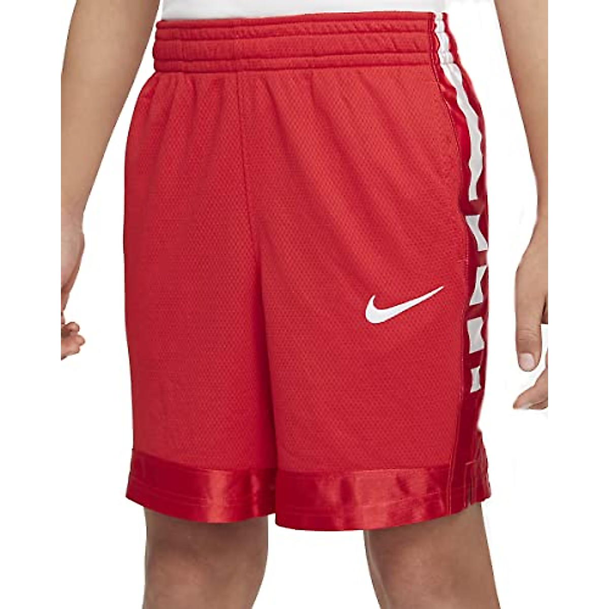 Nike Boy's Dry Shorts Elite Stripe (Little Kids/Big Kids) University Red/White LG (14-16 Big Kid)