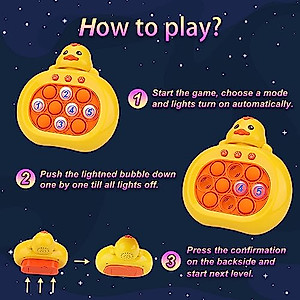 Quick Push Console with Instant Sound Feedback | Handheld Fast Speed Pushing Game | Pop The Target Interactive Educational Sensory Fidget Toy for Kids Adults | Fun Toy for Children 3-12