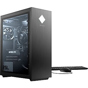HP OMEN 25L GT12-1159 Gaming PC - AMD Ryzen 5 5600G 3.9GHz 16GB RAM 512GB NVMe GeForce RTX 3060 12GB Graphics Windows 10 (Renewed)