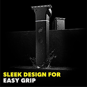 Beard Club Electric Groin Hair Trimmer - BT-Zero Body Hair Groomer, Interchangable Ceramic Blade Magnetic Heads, Waterproof Cordless Rechargeable Wet or Dry Male Hygiene Razor - High Power 7000 RPM