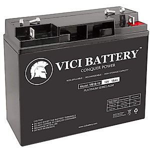 VICI Battery VB18-12 - 12V 18AH Replacement for Solar Booster Pac ES1230 Jump Starter 12V 18Ah Jump Starter Battery