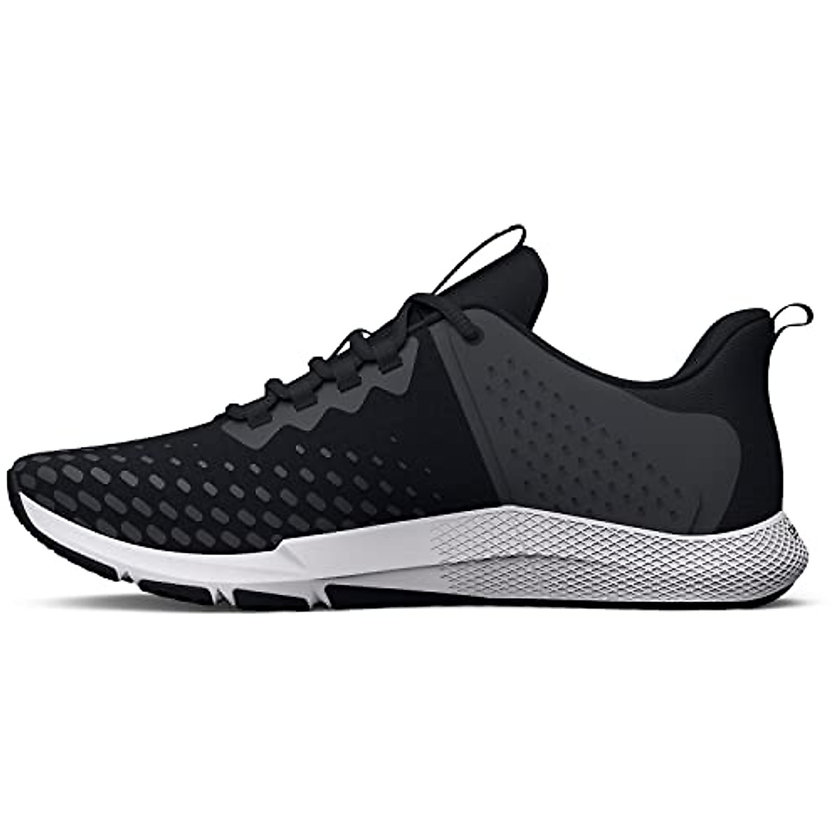 Under Armour Men's Charged Engage 2 Training Shoe, (001) Black/White/Black, 9