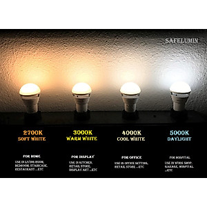 safelumin SA19-800G27 2PK Emergency Rechargeable Light Bulbs for Home Power Failure, Works as Normal LED Light Bulb & 3Hrs Battery Backup, 100-240V CE+CB 800lm 2700K Soft White E27 (2 Pack)