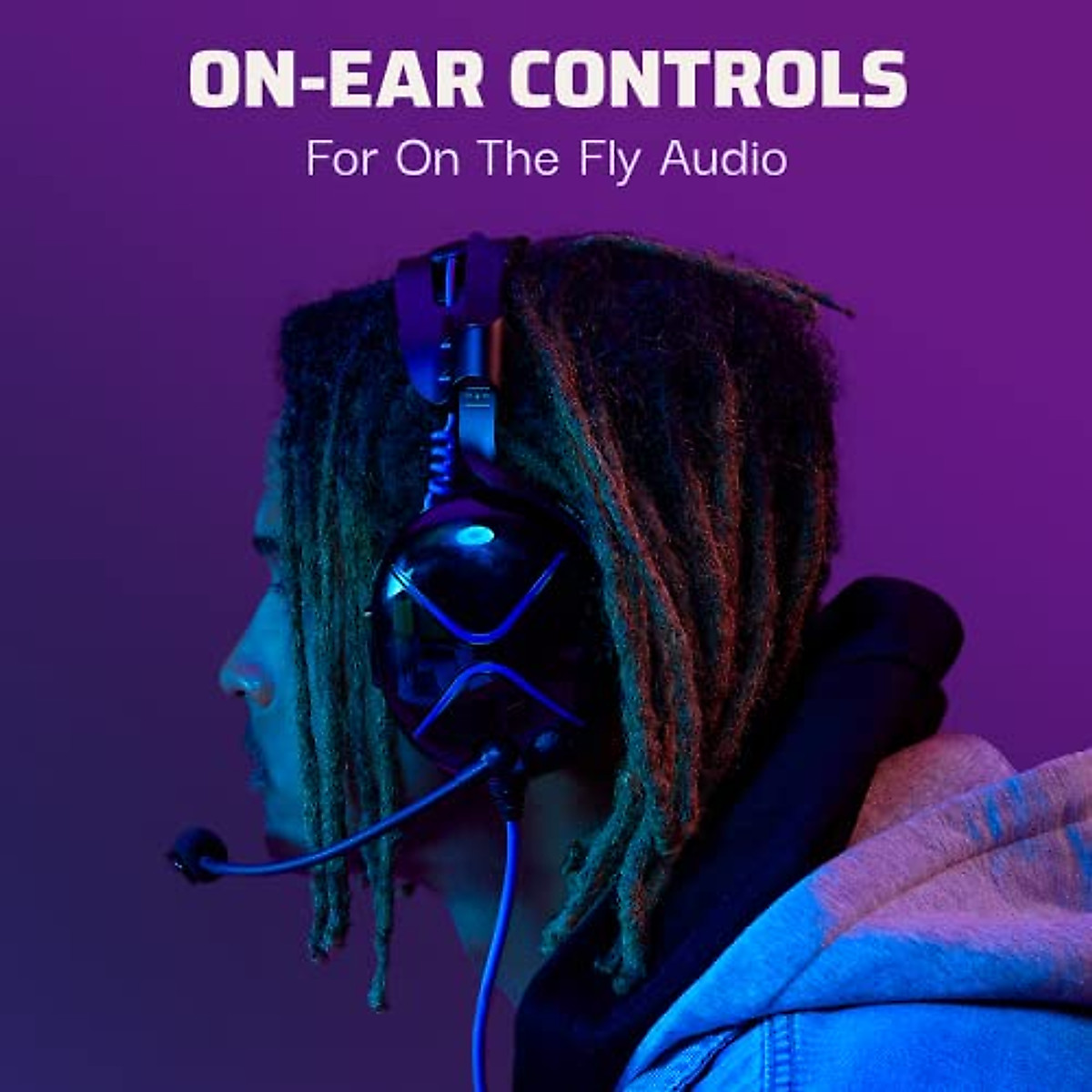 PDP Victrix Pro AF Wired Professional Esports Gaming Headset with Cooling: Xbox Series One, Xbox Series S | X, PC, Windows 10 Computer - Black/Purple