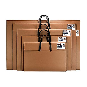 Star Products Wallet Port Whandle 220H Classic Red Rope Paper Artist Portfolio with Soft Woven Handle, 20" x 26"