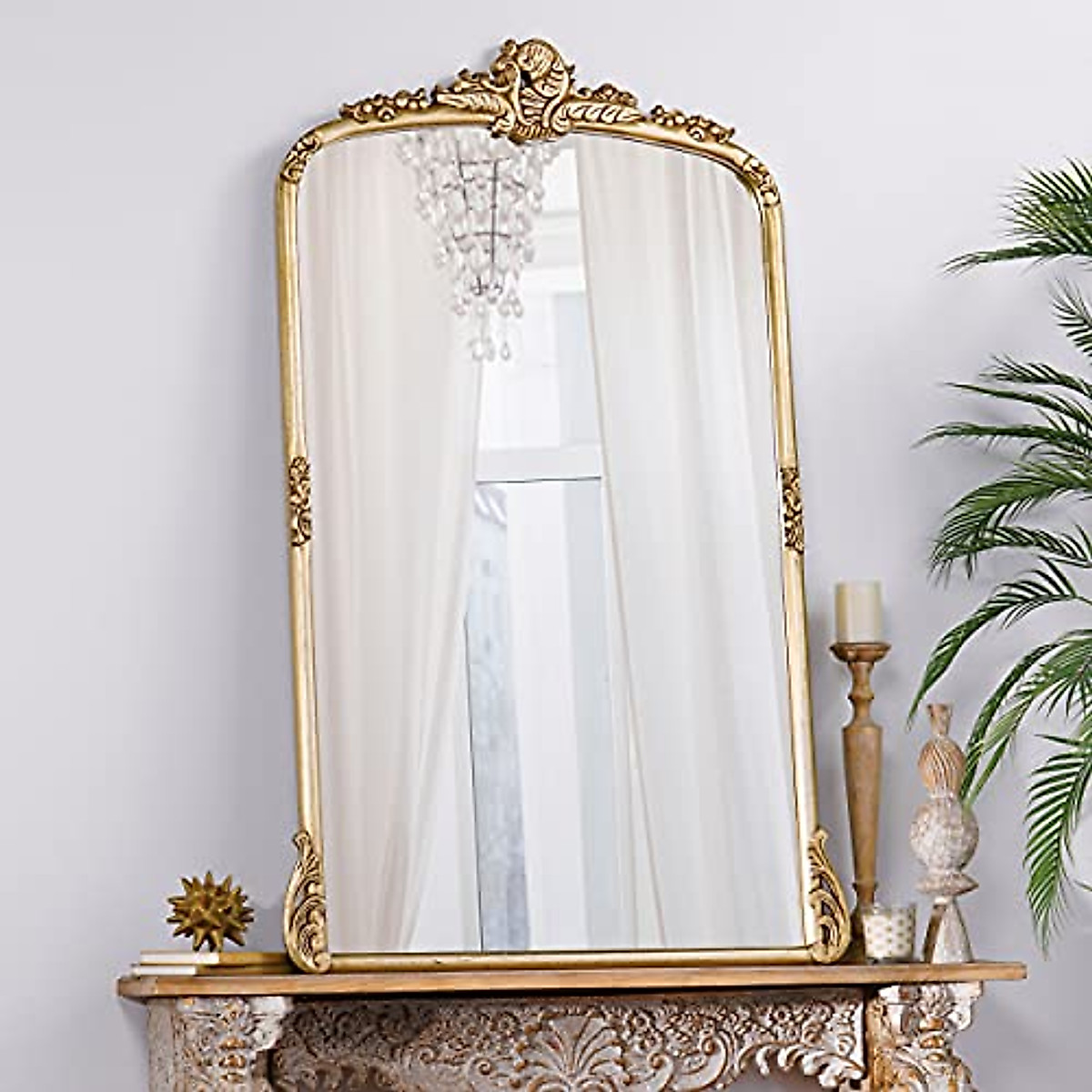 Christopher Knight Home Hardt, Antique Gold + Mirror