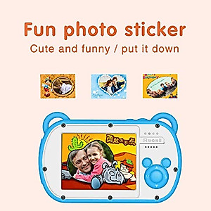 LKYBOA Waterproof Children's Camera -for Kids Video Cameras Kids Digital Camera 8MP 1080P HD Toys for 3-10 Year Old Girl with (Color : Red)