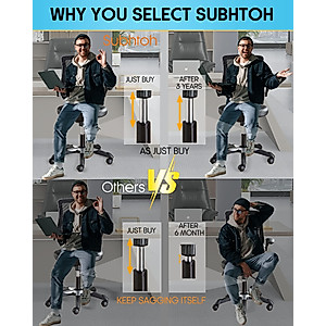 Subhtoh Universal Size Chair Cylinder Replacement Parts 4.0 inch Stroke Heavy Duty Gas Lift Cylinder for Office Desk Chairs/Gaming Chair,Hydraulic Piston Cylinder Heavy Duty 1000 LBs