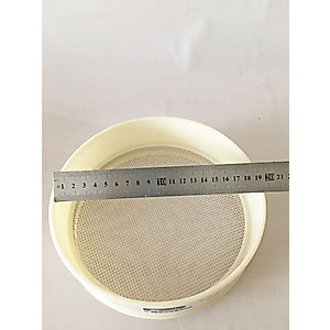 KimLab PL20 Test Sieve #80 / 200μm Mesh Size,Nylon Mesh Cloth, Plastic Frame,20cm Diameter
