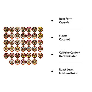 Crazy Cups Flavored Decaf Coffee, for the Keurig K Cups Coffee 2.0 Brewers, Variety Pack Sampler, 40 Count