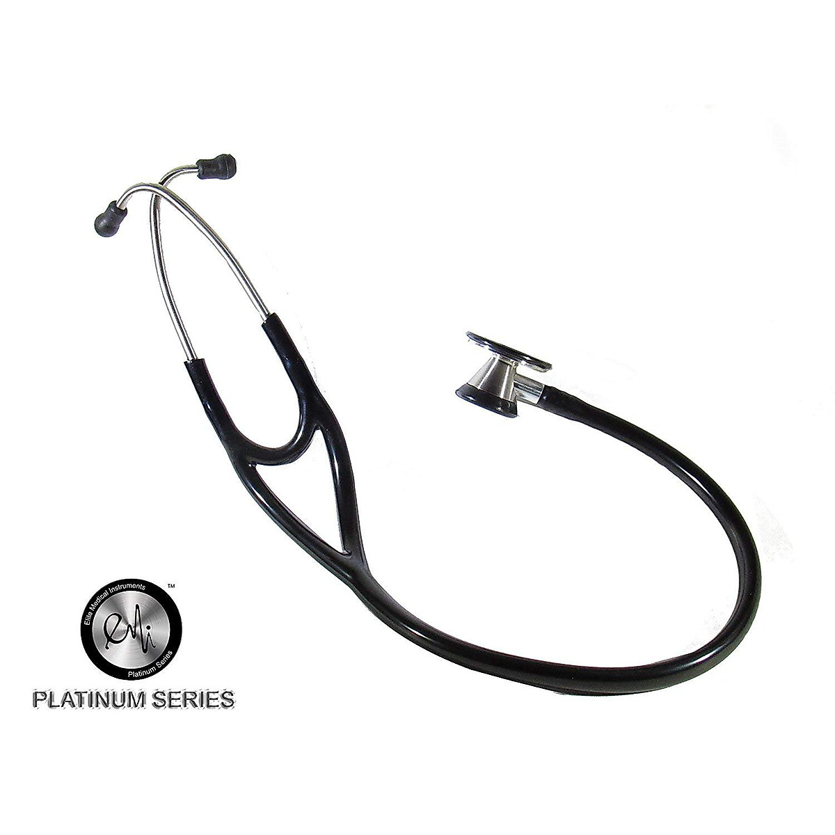EMI Platinum Series Deluxe Black Cardiology Stethoscope ESC-333 AND EBD-217 Sphygmomanometer Set