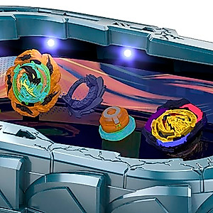 Beyblade Burst QuadStrike Light Ignite Battle Set Stadium, 2 Spinning Tops, and 2 Launchers, Toys for 8 Year Old Boys & Girls & Up (Amazon Exclusive)