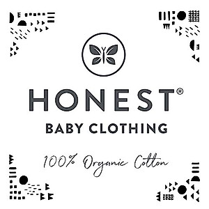 HonestBaby 3-Pack Organic Cotton Swaddle Blankets, Pattern Play, One Size