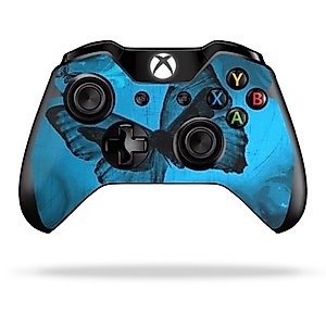 MightySkins Skin Compatible with Microsoft Xbox One or One S Controller - Dark Butterfly | Protective, Durable, and Unique Vinyl wrap Cover | Easy to Apply, Remove | Made in The USA