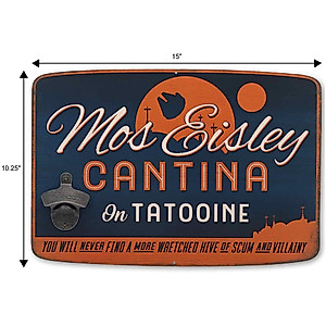 Disney Star Wars Mos Eisley Cantina Wall Bottle Opener - Vintage Star Wars Bottle Opener - Great Gift Idea