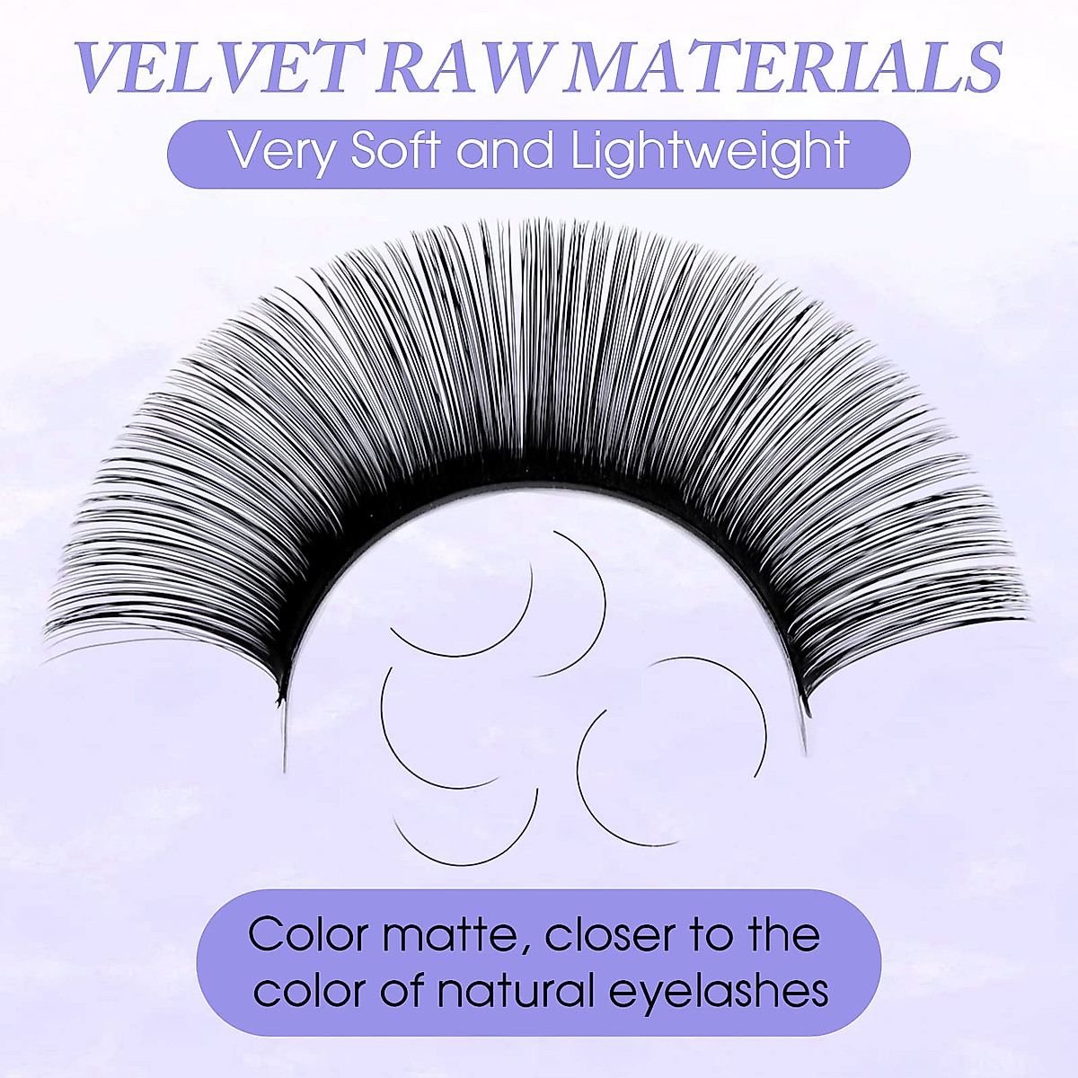 Wendy Lashes Classic Lash Extensions D Curl Eyelash Extensions Premium 0.10 thickness Volume Lash Extension 20-25mm Individual Lashes Soft Dark Professional Lashes Extensions(0.10-D, Mixed 20-25mm)