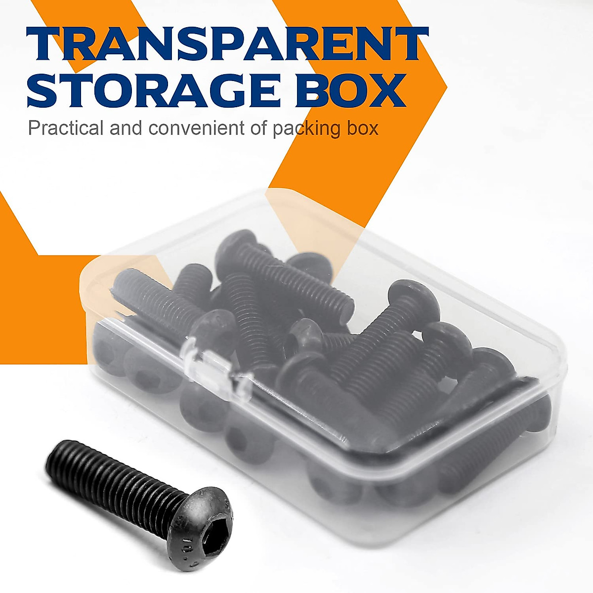 M8 x 25mm Button Head Socket Cap Screws, 10.9 Grade Alloy Steel, Allen Socket Drive, Black Oxide Finish, Full Thread, Quantity 40