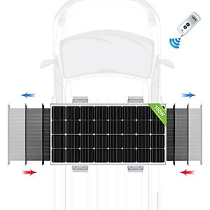 ECO-WORTHY RV Solar Panel 280 Watt, 12 Volt Scalable RV Solar Panel Kit,Maximize Installation Area for Van, Motorhome and Trailer