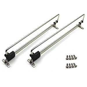 Pull Out Closet Autuwintor Pull-Out Closet Valet Rod Adjustable Wardrobe Clothing Rail Side with Mounting Screw Cold Rolled Steel Black Silver Wardrobe Closet Hangers,Retractable 12-Inches,Quantity-2