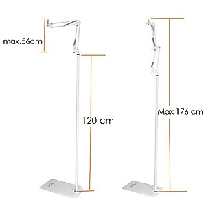 Fotoleey Floor Stand for Baby Monitor/Security Camera/Cellphone with Clamp Compatible with Nanit Pro Smart, Kasa, VTech, Owle, Owlet Cam 2, Nooie invidyo, SwitchBot, BJS Cubo Ai Plus