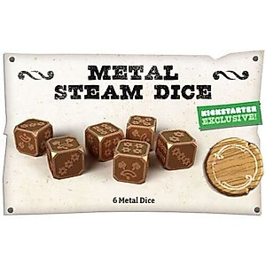 Zombicide: Undead or Alive – Metal Steam Dice Pack (KICKSTARTER Exclusive)