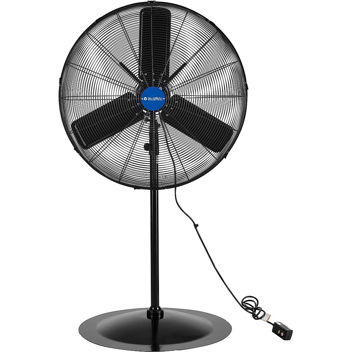 Global Industrial Outdoor Oscillating Pedestal Fan, 30" Diameter, 3/10HP, 8400CFM