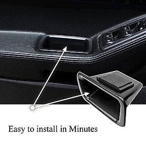 Vesul Front Row Door Organizer Compatible with Ford Explorer 2011 2012 2013 2014 2015 Armrest Storage Tray Phone Container Handle Pocket ABS Tray Insert Glove Pallet