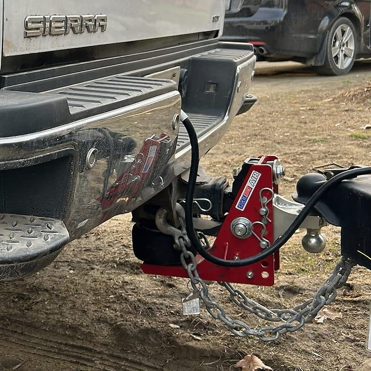 Shocker Air Hitch with Combo Ball Mount (2" & 2-5/16" Balls), Fits 2" Hitch - 12,000 lbs