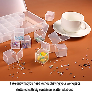 84 Grids Large Separate Diamond Painting Accessories Beads Organizer DIY Diamond Painting Kit Bead Organizer Storage Box, Each 28 Grids