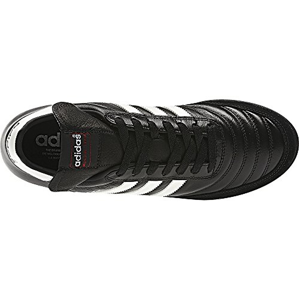 adidas mens Mundial Team Soccer Shoe, Black/White, 10.5 US