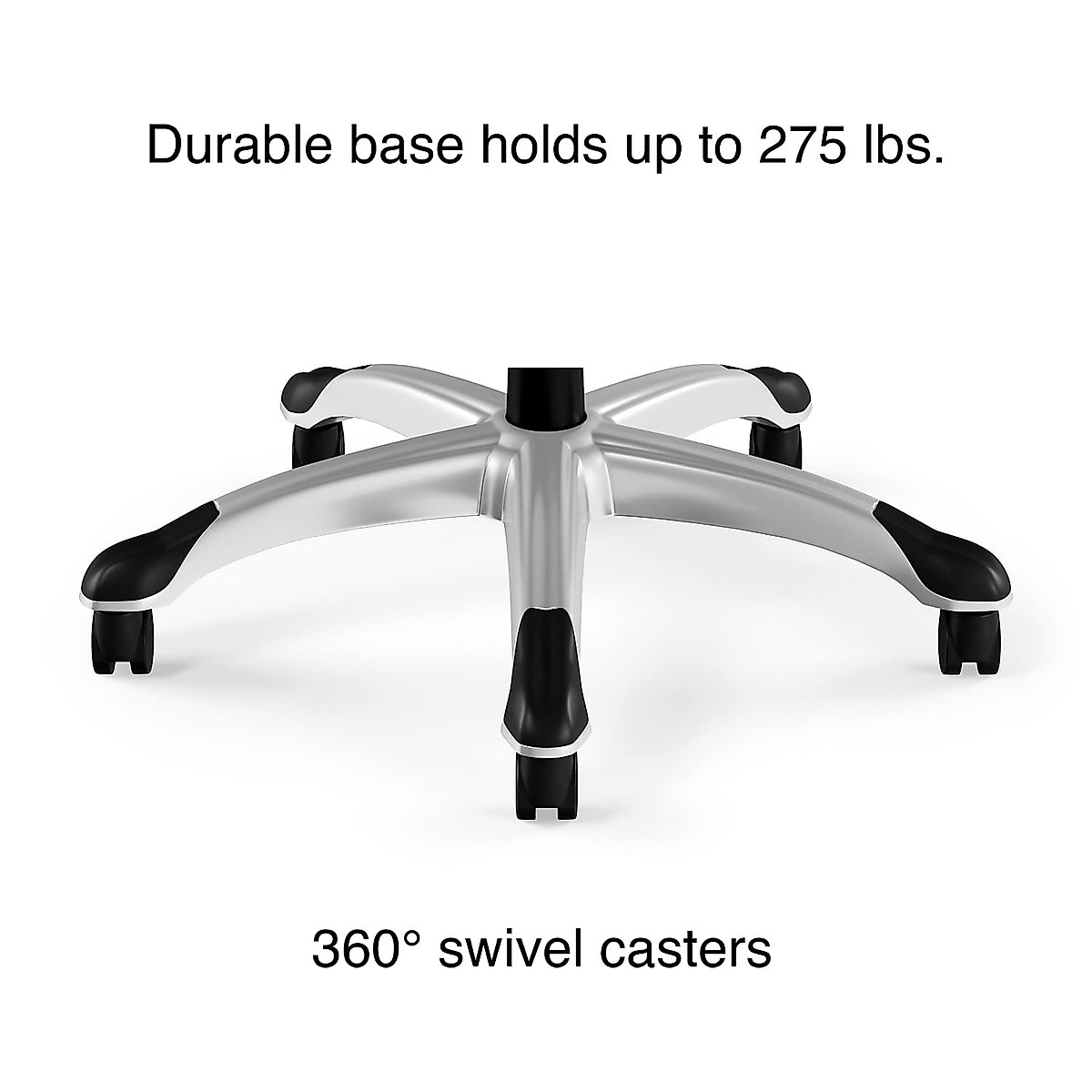 Union & Scale Flexfit Hyken Mesh Task Chair, Charcoal Gray, 2/Pack (UN59464V-CCVS)