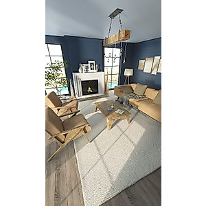 Momeni Charles Wool Hand Tufted Contemporary Indoor Area Rug, Taupe, 8' X 10'