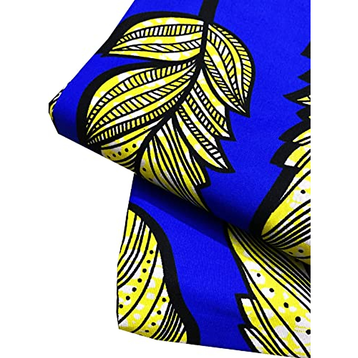Vkceeool African Wax Print Fabric Ankara Style Cloth Fabric Kente Fabric 3 Yard (Fabric-A02)
