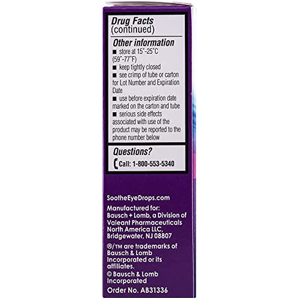 Bausch + Lomb Soothe Lubricant Eye Ointment Night Time - 0.13 oz, Pack of 6