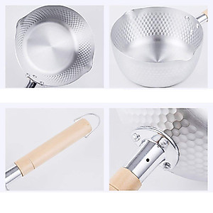 Traditional Japanese Aluminum Yukihira Saucepan (9.4 inch)