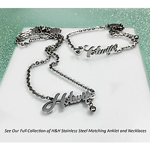 His and Hers Intimates ? HOTWIFE ? Stainless Steel Anklet, Necklace & Bracelet Jewelry - Hot Wife, Queen of Spades, Vixen, Threesome, Naughty, QOS, MFM, Swinger (HOTWIFE Anklet)