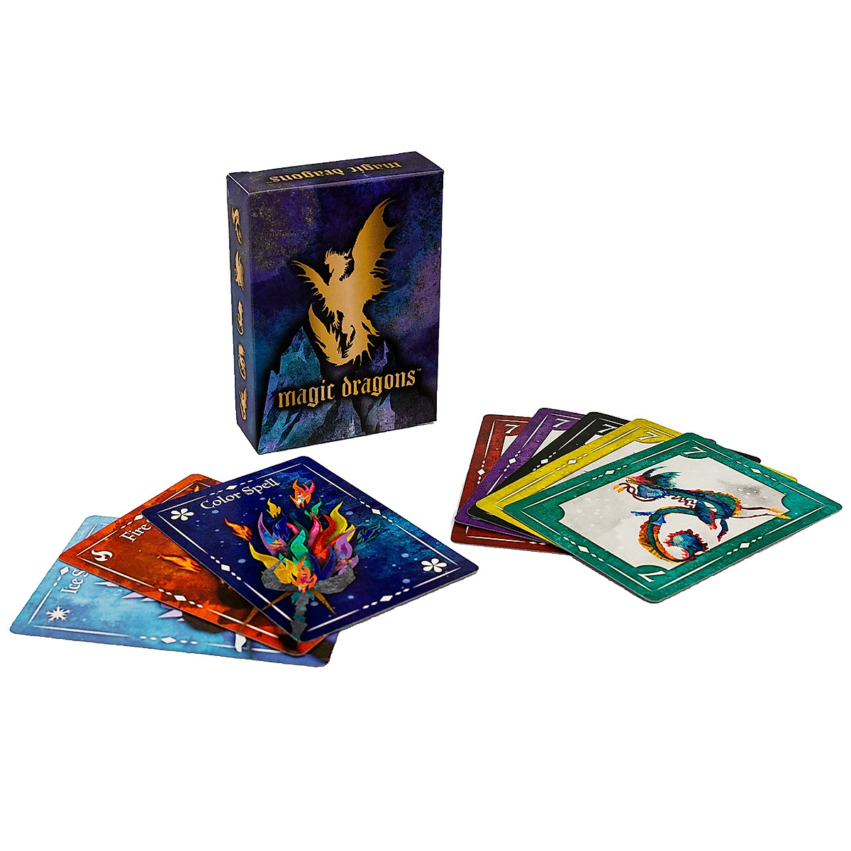 Magic Dragons Card Game - New! - Trick-Taking, Card-Capture Family-Friendly Dragon Game | Fun Card Games for Adults, Teens & Kids | 2-5 Players | 9+