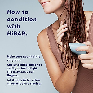 HIBAR Conditioner Bar, All Natural Hair Care, Plastic Free, Made with Eco Friendly Ingredients, Travel Size, Color Safe, Solid Sustainable Bars, Zero Waste (Soothe)