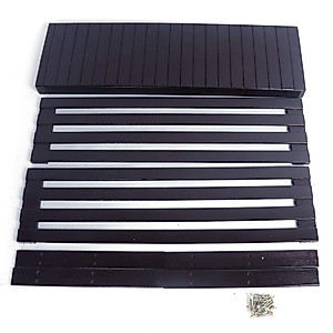 SoSo-BanTian1989 Bamboo Free Standing Shoe Rack, Bathtub Side Table Shoes Organizer Shelf for Entryway Hallway Corridor Living Room (Dark Coffee)