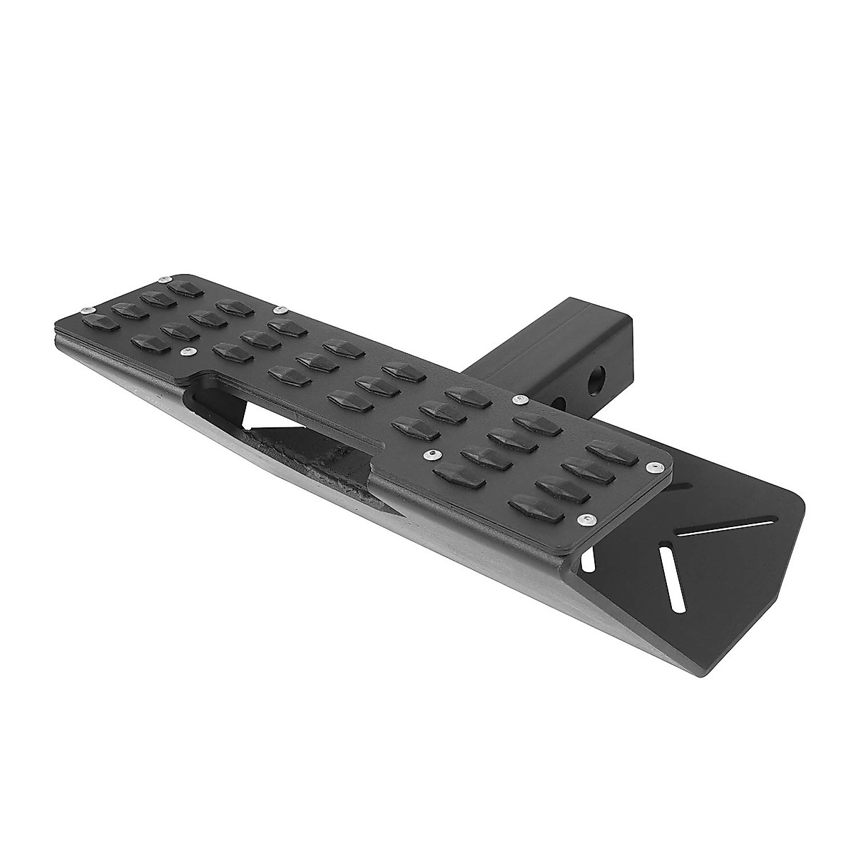 Hooke Road Universal Hitch Step Skid Plate Backbone Compatible with Jeep Wrangler Gladiator Tacoma Tundra Bronco F150 RAM 4runner Pickup Truck (Any Vehicle with 2in Hitch Receiver)