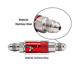 Stainless Steel Motorcycle AN3 3AN Front Brake Fluid Quick Removal Cover Replace Brake Line Disconnect Fitting Dry Break Coupling