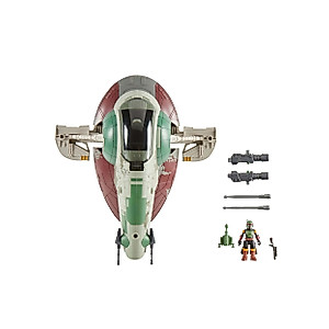 STAR WARS Mission Fleet Starship Skirmish, 2.5 Inch Boba Fett Action Figure and Starship Vehicle, Toys for 4 Year Old Boys and Girls and Up