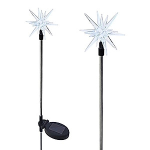 Solaration 1011-2 Sparkling Solar Star Lights Garden Stake (Set of 2)